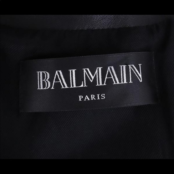 Balmain | Jackets & Coats | Authentic Balmain Leather Jacket | Poshmark